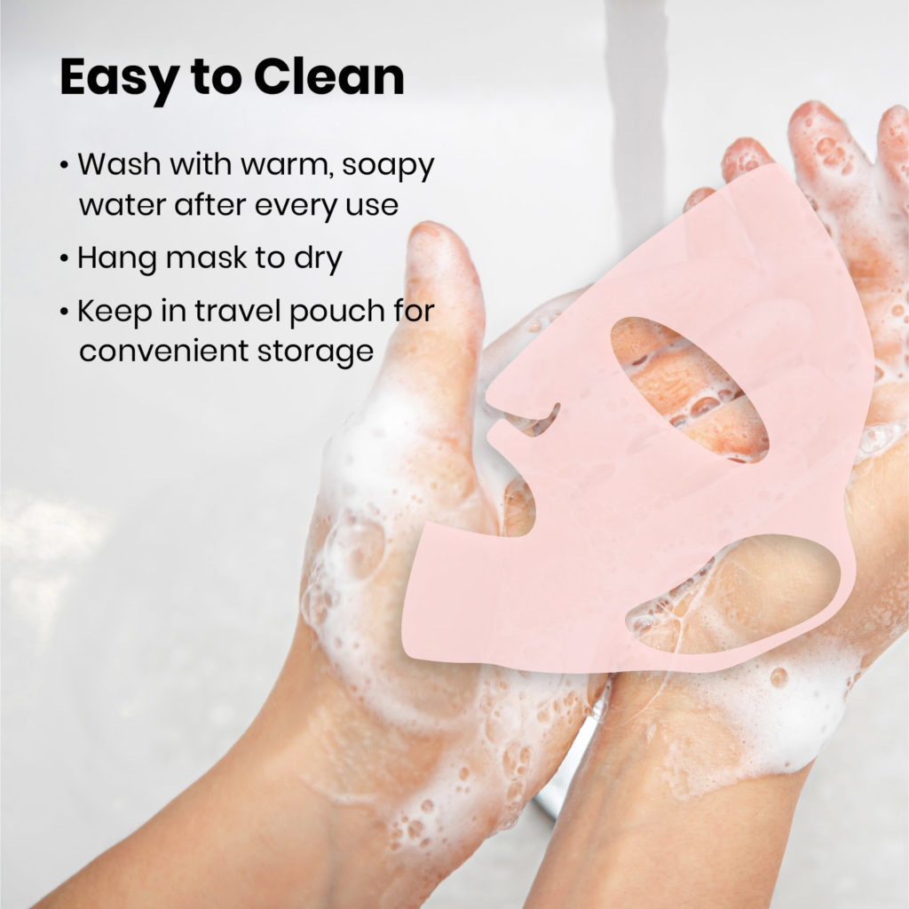 Lindo Silimask – 2pcs/pk – Reusable Silicone Facial Mask Cover for ...