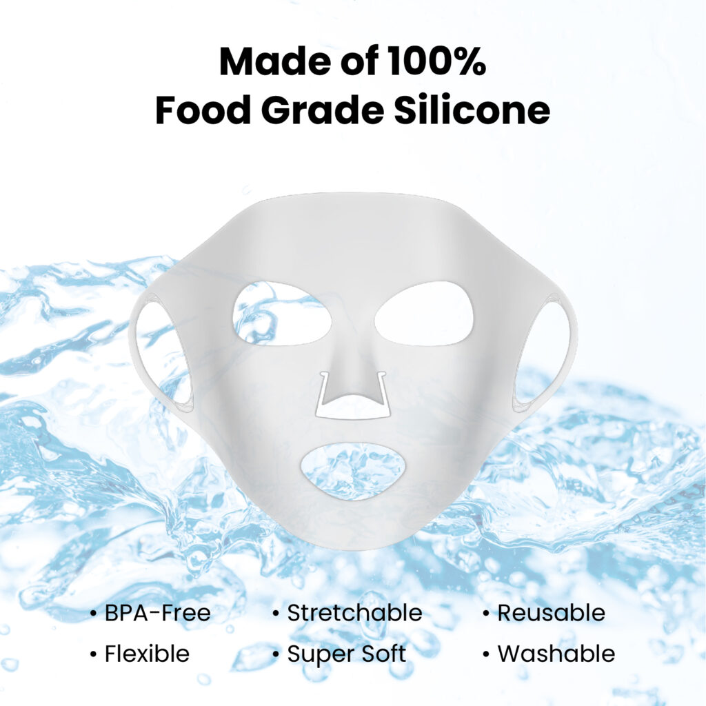 Lindo Silicone Face Wrap – Reusable Silicone Facial Mask Cover for ...