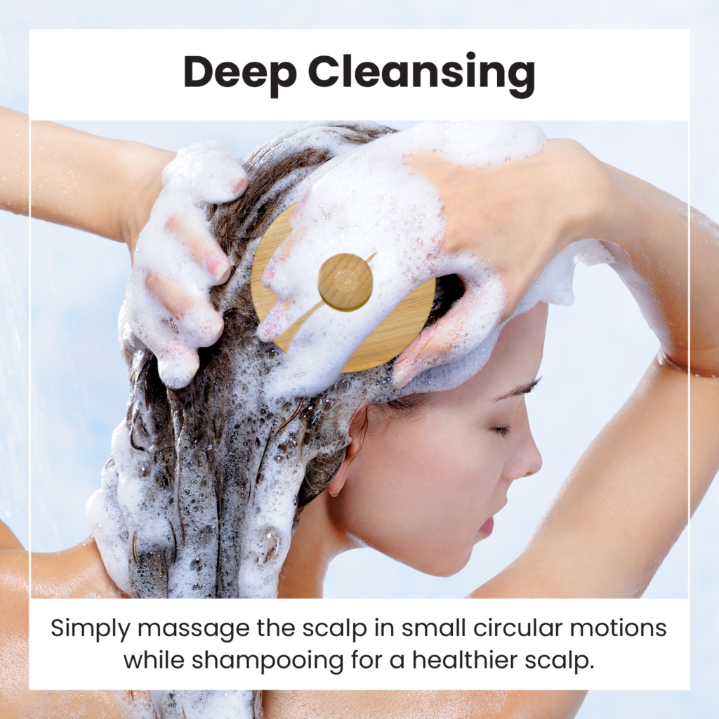 Lindo Bamboo Shampoo Scalp Brush (Circle) – Lindo Products